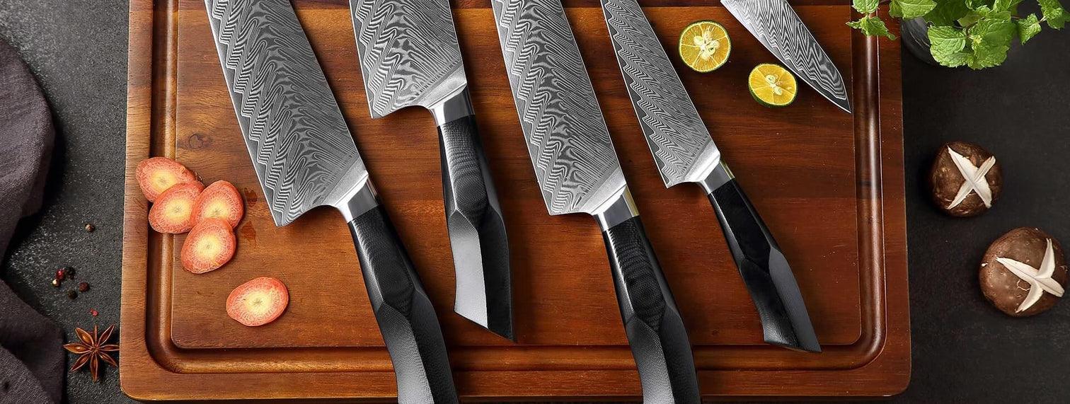 Different Types of Damascus Kitchen Knives & their Uses — The Bamboo Guy