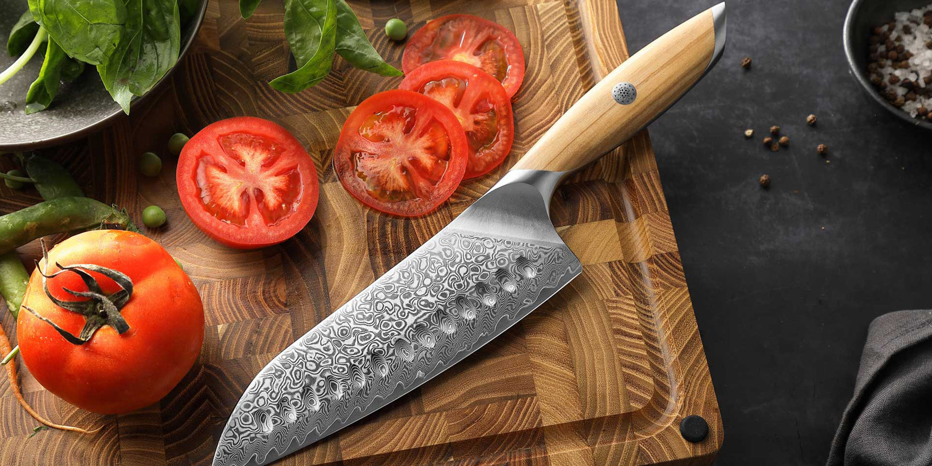 The Ultimate Guide to Santoku Knives with a Granton Edge – The Bamboo Guy