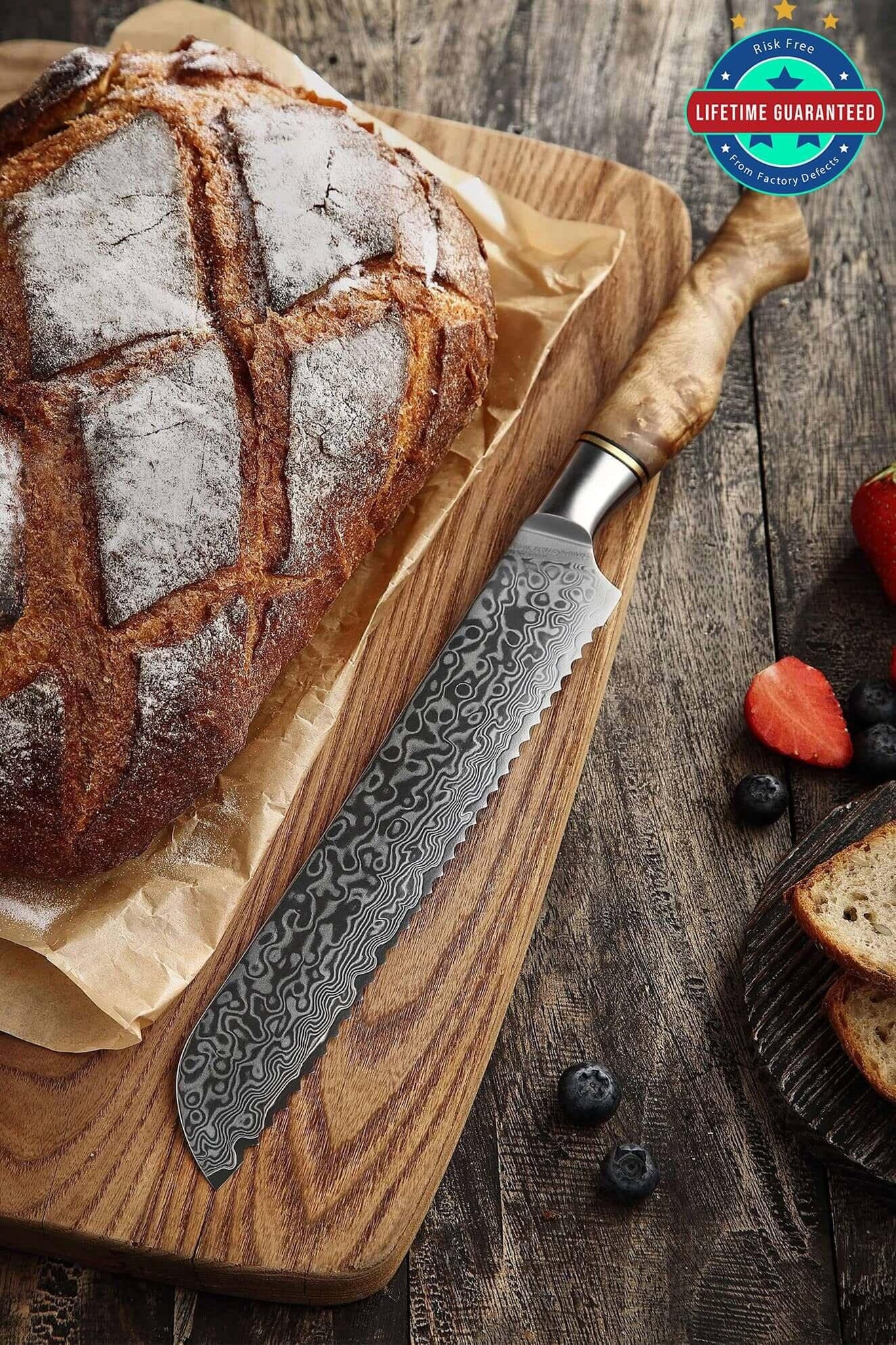 Damascus Kitchen Knives – The Bamboo Guy