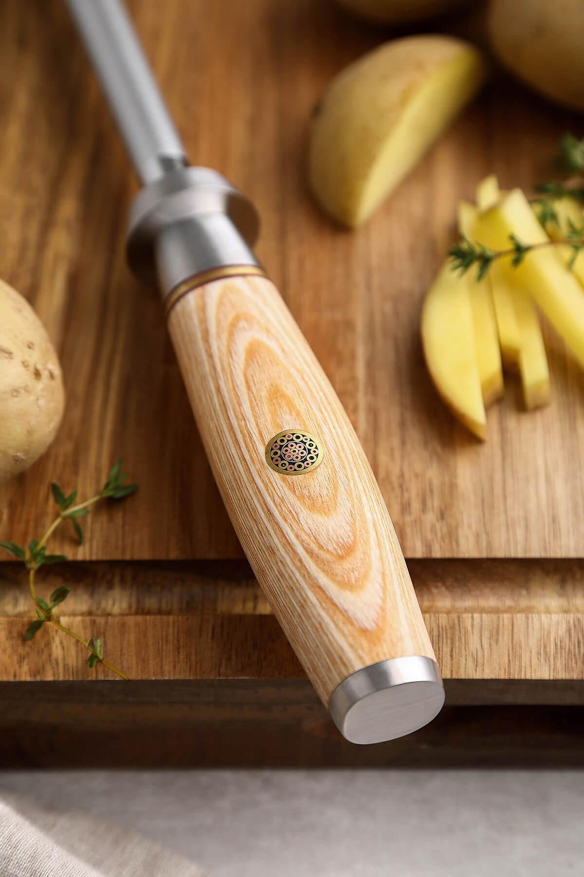 Xinzou B37S Composite Stainless Steel Honing Rod Knife Sharpening Rod ...