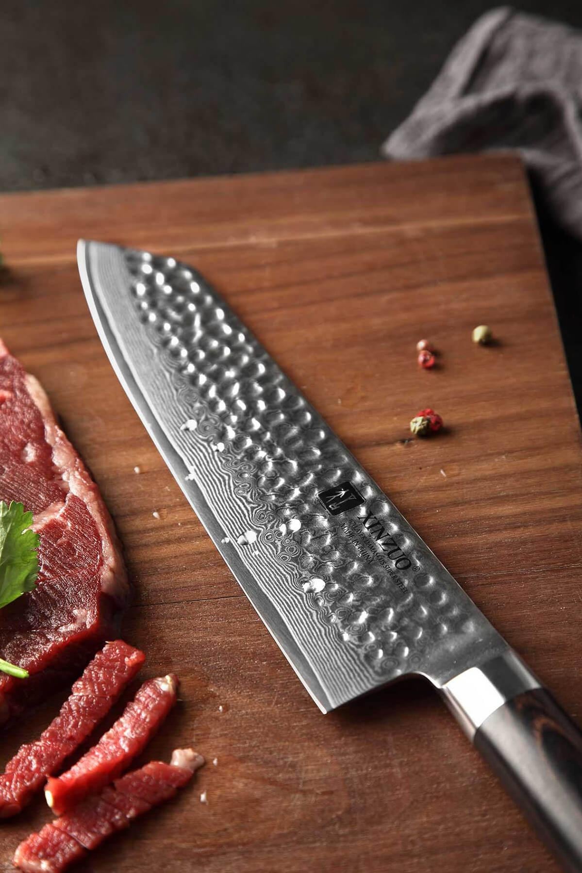 Xinzuo B1H 67 Layer Damascus Steel Gyuto Knife with Pakka Wood Handle ...