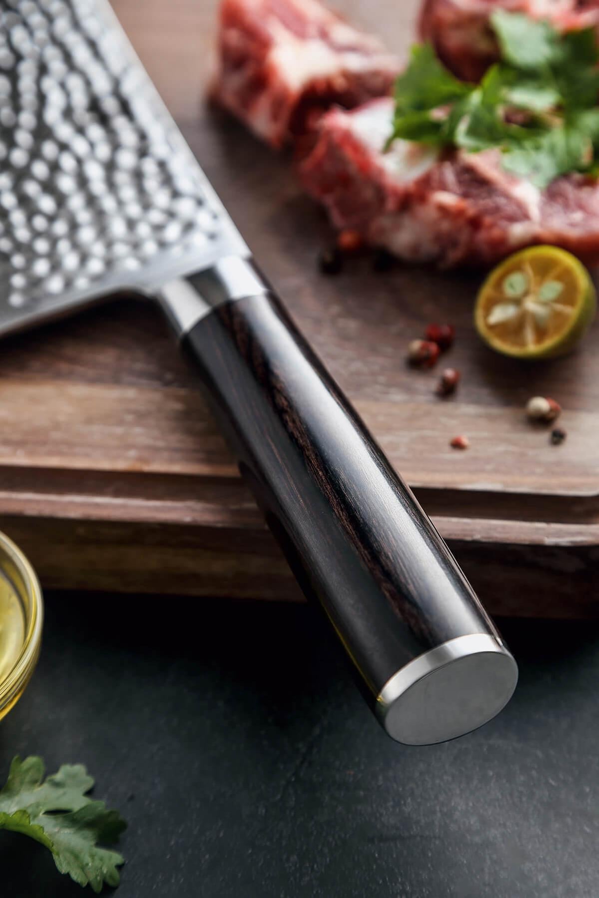 Xinzuo B1H 6.5" 67 Layer Damascus Meat Cleaver Damascus Steel Meat Cle ...
