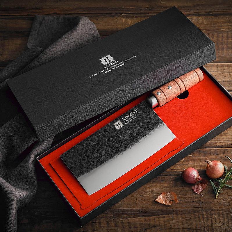 Hezhen 7-in Chinese Cleaver Knife – Best Chinese Vegetable Cleaver ...
